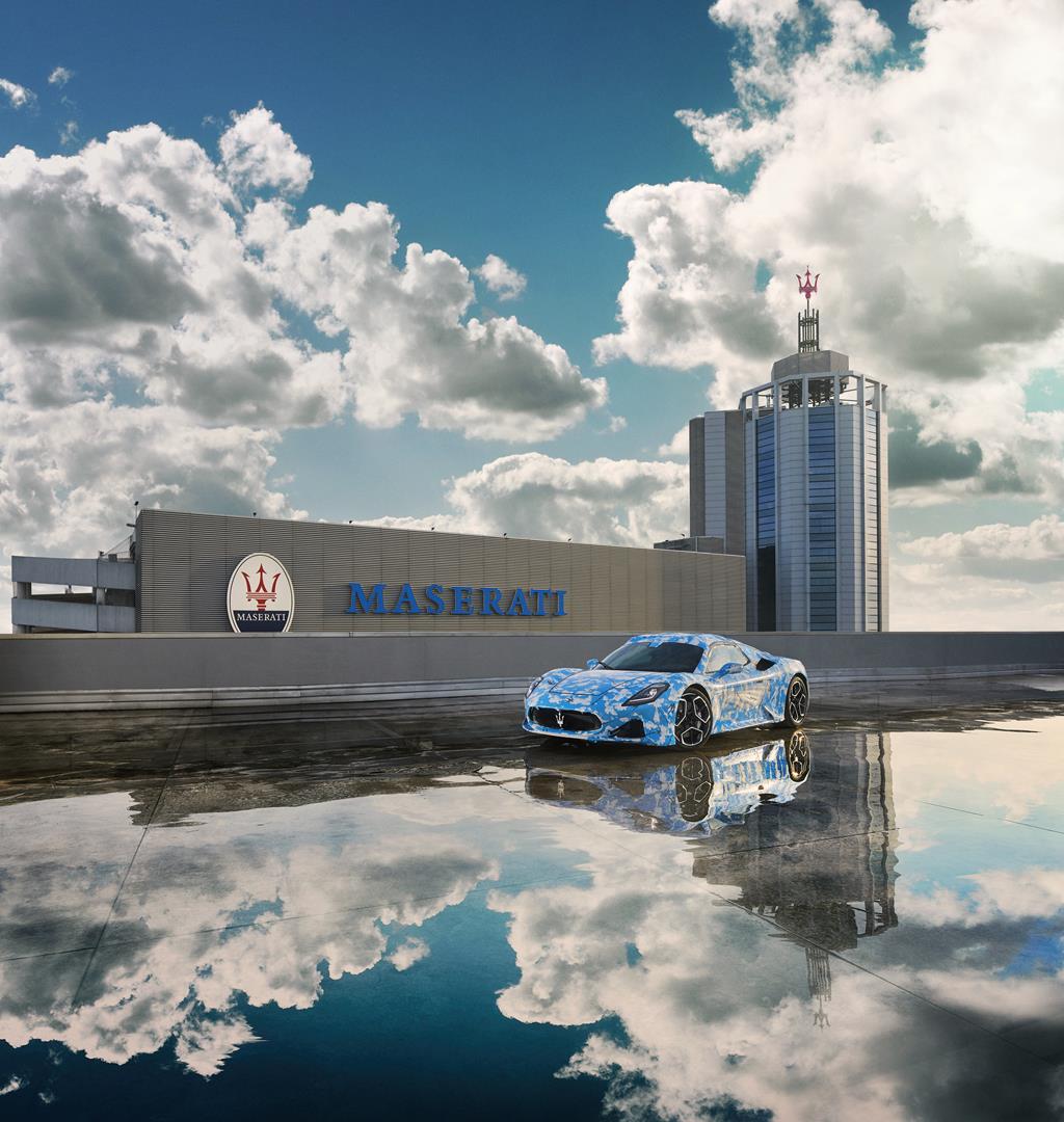Maserati MC20 convertible revealed in camo livery: Teaser - Motoring World