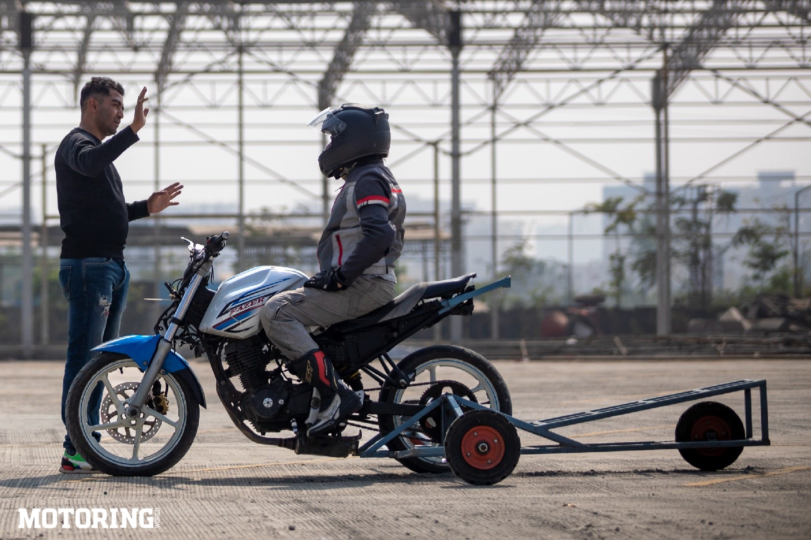 Training Wheelies On A Wheelie Machine - Motoring World