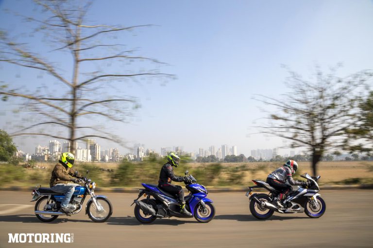 Yamaha RX 100, Aerox and YZF-R15M: The Blue Blazes - Motoring World