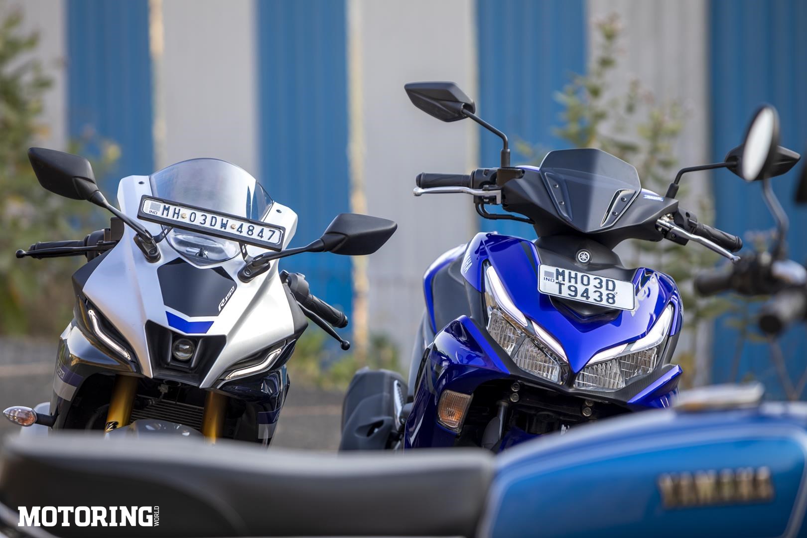 Yamaha RX 100, Aerox and YZF-R15M: The Blue Blazes - Motoring World