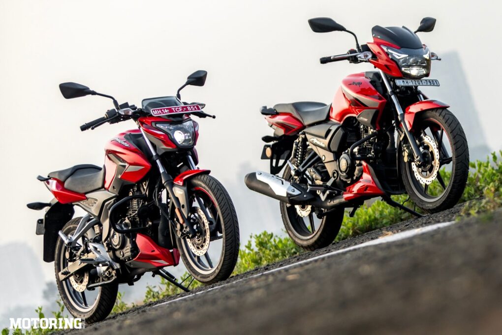 Bajaj Pulsar P150 VS TVS Apache RTR 160 2V: Uppercut Dominance ...